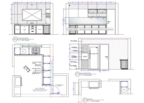 Interior Design Drawing Of Doors And Cabinet Autocad File