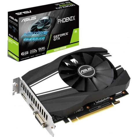 Видеокарта GF GTX 1660 Super 6GB GDDR6 Phoenix Asus (PH-GTX1660S-6G) в ...