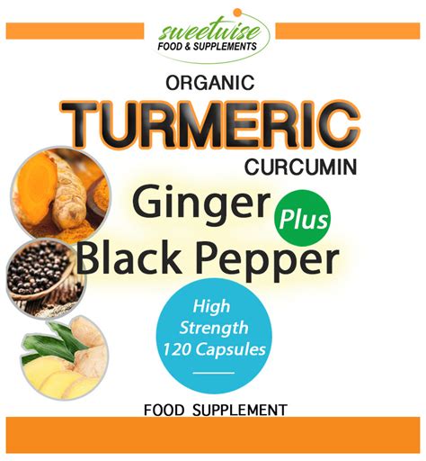 Organic Turmeric Curcumin Ginger And Black Pepper 240 Capsules 2
