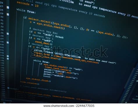 Software Embedded Source Code Programming Code Stock Photo 2244677035