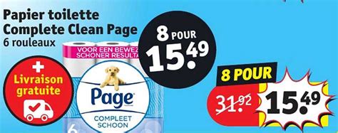 Promo Papier Toilette Complete Clean Page 6 Rouleaux Chez Kruidvat