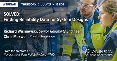 Quanterion Solutions Incorporated On Linkedin Reliabilityengineering