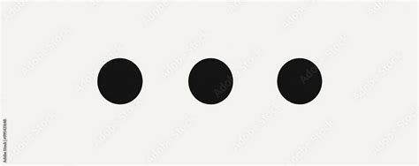 Three Equally Spaced Black Dots In A Horizontal Line Representing A Minimalistic Design Simple