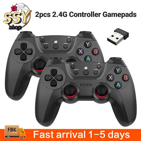 Best Price For 2pcs 2 4g Controller Gamepads Android Wireless Joystick For Ps3 Pc Tv Box Smart