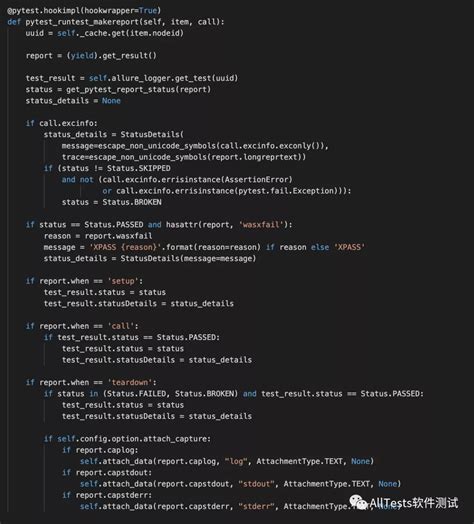 Python测试框架pytest Hooks函数 pytest runtest makereport获取用例执行结果 AllTests软件测试 博客园