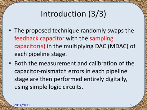 ppt digital background calibration of capacitor mismatch errors in