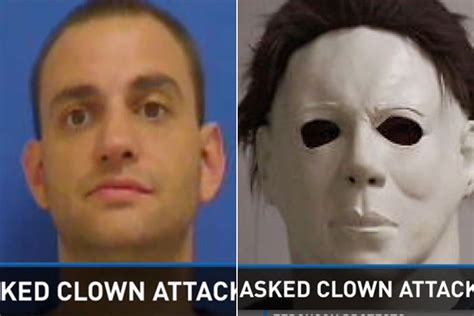 Man Wearing Clown Mask Swung Ax At Woman Cops