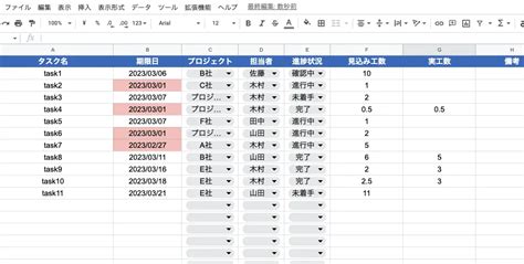 Excelのタスク管理テンプレート 無料ダウンロード