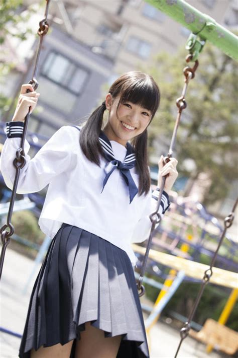 School Girl Uniforms — Cute Asian Pigtails Twintails 優希美青 Cute Asian