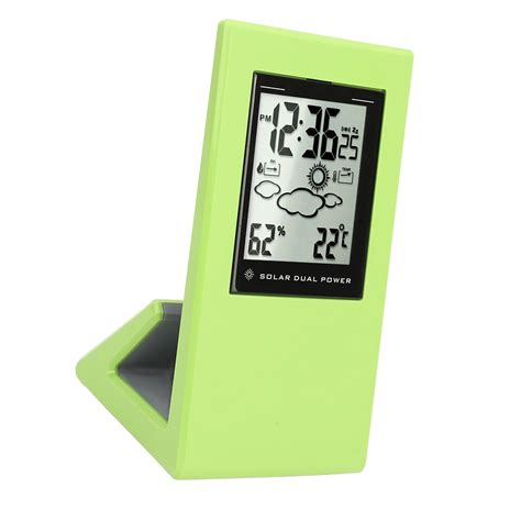 Customer Reviews For Weather Forcast Clock Solar Battery Powered Square