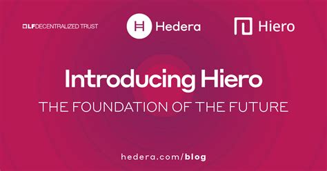 Introducing Hiero The Foundation Of The Future Hedera