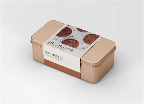 Free Rectangular Metal Box Tin Container Mockup Psd Good Mockups
