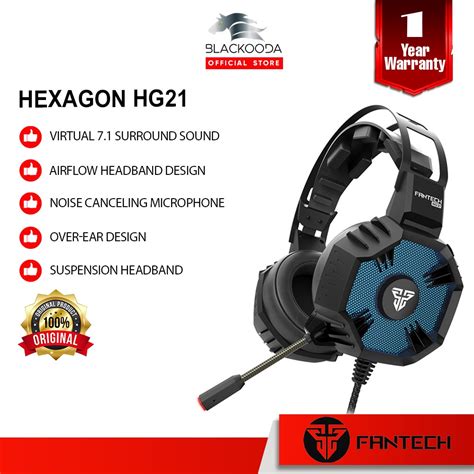 Fantech Hg21 Hexagon Virtual 71 Surround Over Ear Rgb Gaming Headset