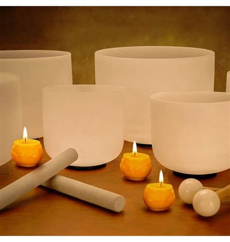 명상 크리스탈 요가 세트 싱잉볼 전문 노래 그릇 7 차크라 소리 치유 도구 석영 티베트 선물 6 14 인치 티몬