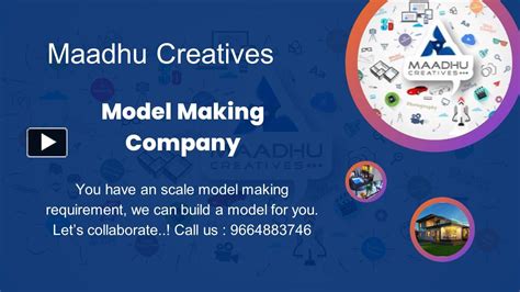 PPT Miniature Scale Model Makers Company In India Maadhu Creatives