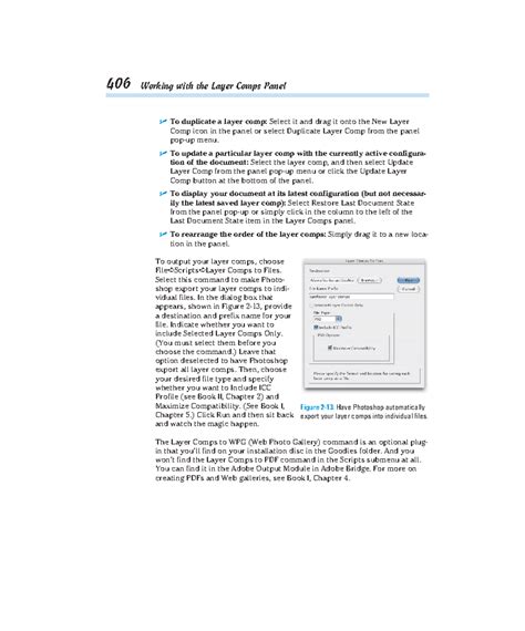 photoshop for dummies 58 406 working with the layer comps panel to duplicate a layer comp