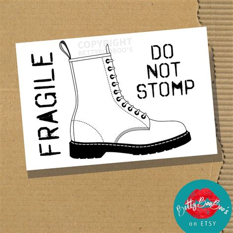 40 Pre Printed Funny Fragile Shipping Labels 6x4 Etsy