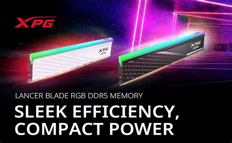 Xpg Lansează Memoriile Lancer Blade Ddr5 Cu Radiator Cu Profil Redus și