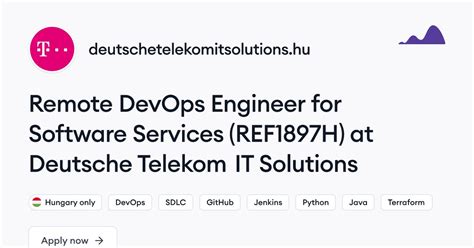 Himalayas On Linkedin Remote Devops Engineer For Software Services Ref1897h Job At Deutsche