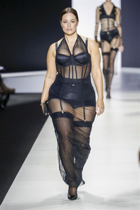 Ashley Graham Goes Pantless On The Runway In Sheer Ensembles Parade