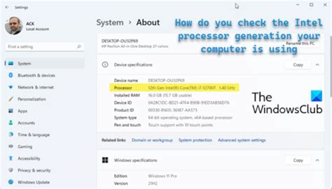 How To Check Intel Processor Generation In Windows 11 10