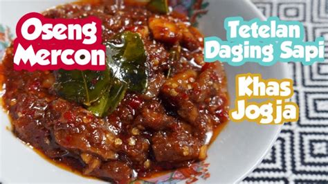Oseng Mercon Tetelan Daging Sapi Khas Jogja Resep Cara Memasak