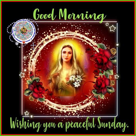 Good Morning Mother Mary Sunday Good Morning Blessings