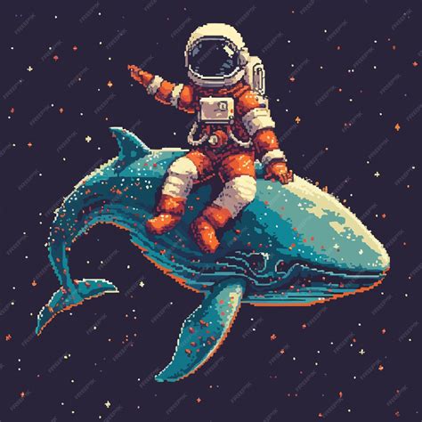 Premium Vector Pixel Art Astronautspaceman 8 Bit Objects
