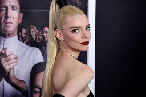 Anya Taylor Joy Serves Up Dior In Black Dress For ‘the Menu Premiere