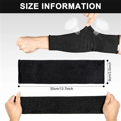 Chuarry 3 Pares De Protectores De Brazo Resistentes A Cortes Para Piel