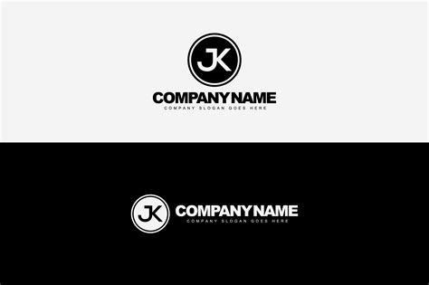 Jk Letter Logo Design Template Illustration Par D Vectors · Creative