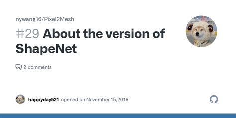 About The Version Of Shapenet Issue Nywang Pixel Mesh Github
