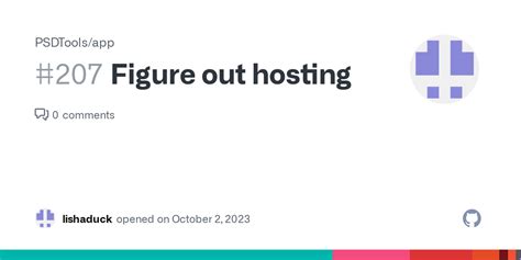 Figure Out Hosting · Issue 207 · Psdtoolsapp · Github