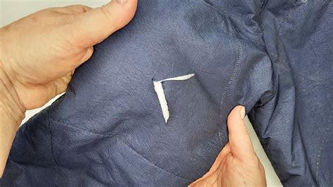 How To Fix A Hole In A Jacket In 1 Minute YouTube