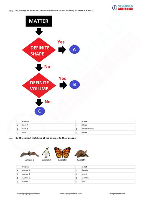 Class 3 Nso Science Olympiad Sample Paper Worksheet 2 Olympiad Tester