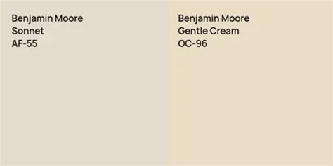 Benjamin Moore Sonnet Vs Benjamin Moore Peau De Soie Comparison