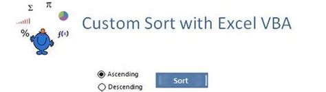 Excel Custom Sort With Vba — Excel Dashboards Vba