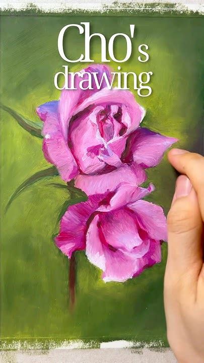 오일파스텔로 장미그리기 문교 소프트오일파스텔 48색 Shorts Youtube