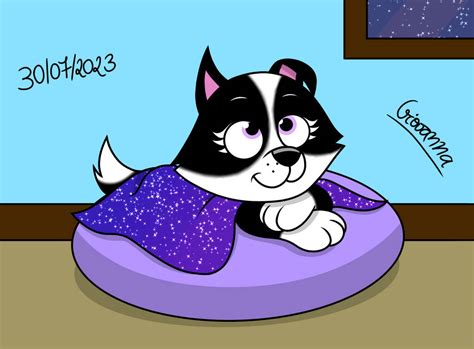 Paw Patrol Luna Laying Down By Gigi Sonicandgumball On Deviantart