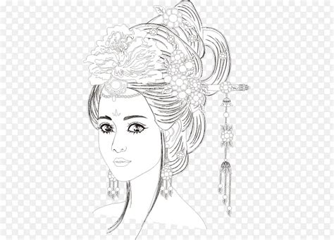 线条美女PNG图片素材下载 图片编号qdodzrdv 免抠素材网