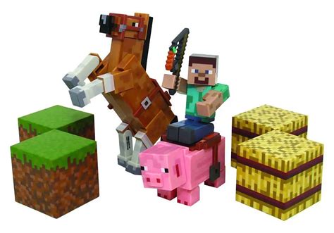 Minecraft Series 2 Saddle Pack Exclusive Action Figure Set Overworld