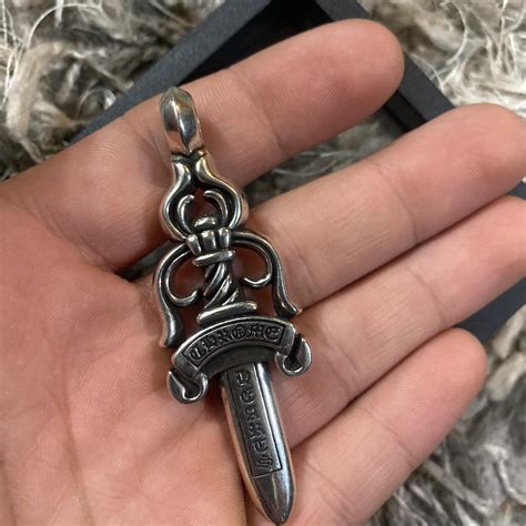 Chrome Hearts Dagger Pendant Designer Depop