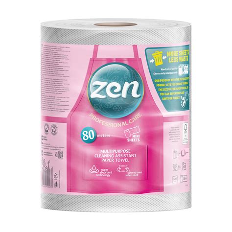 Бумажные полотенца Zen Professional Care 3 слойные 615 отрывов 1