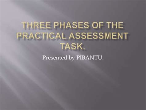 Practical Assessment Task Pptx