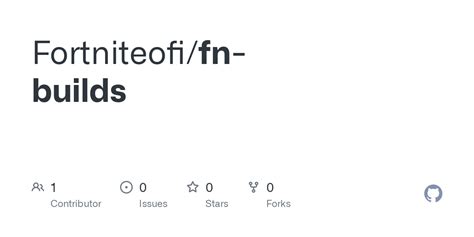 Github Fortniteofi Fn Builds