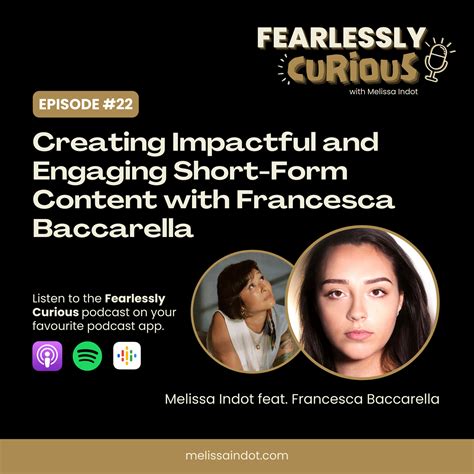Ep22 Short Form Content With Francesca Baccarella — Melissa Indot
