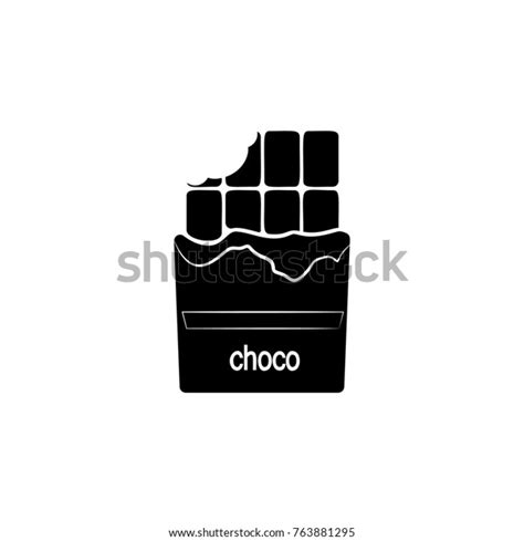 Chocolate Wrapper Icon Human Weakness Addiction Stock Illustration