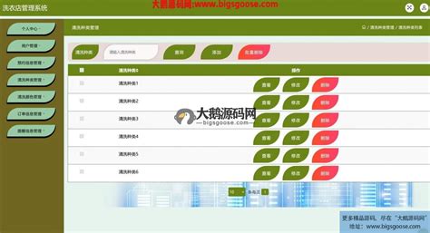 基于ssm的洗衣店管理系统 含源码 论文 PPT等 大鹅源码网
