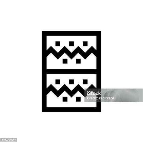 카펫 라인 아이콘 디자인 픽셀 퍼펙트 편집 가능한 스트로크 로고 기호 기호 가구 깔개에 대한 스톡 벡터 아트 및 기타 이미지