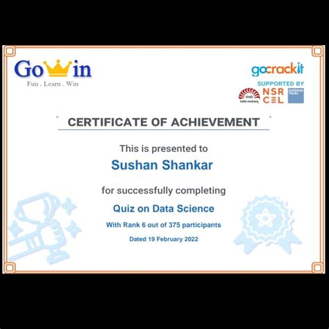 Sushan Shankar On Linkedin Quiz On Data Science